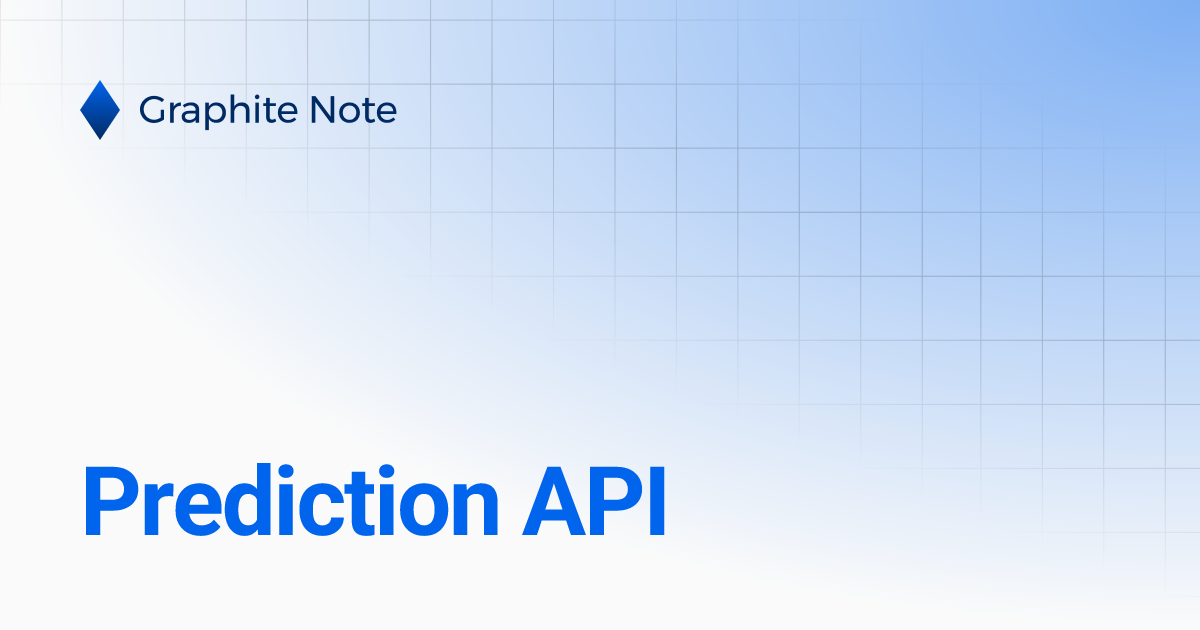 Prediction Api Graphite Note Documentation